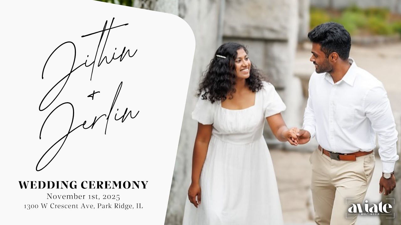 Wedding of Jithin & Jerlin || 11.01.2025 || Park Ridge, IL - YouTube