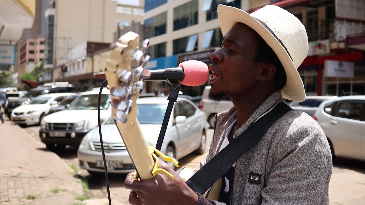 SAM KULE:THE BEST STREET MUSICIAN IN KENYA - YouTube