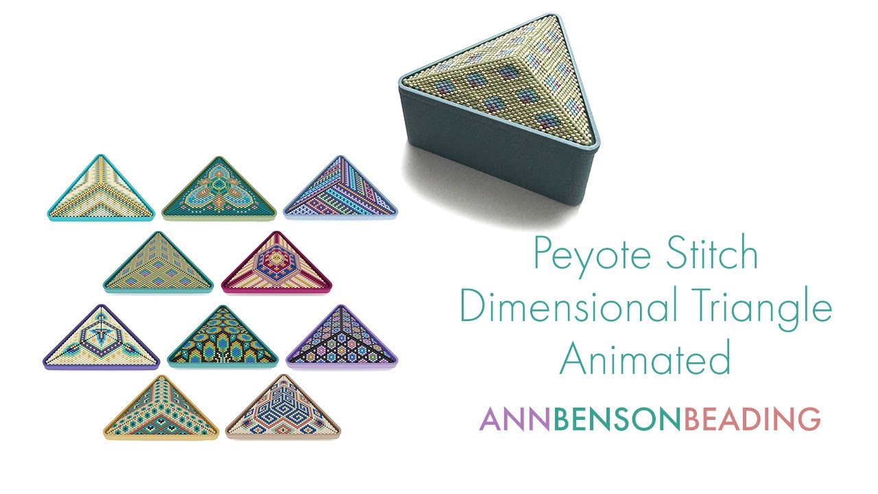 Peyote Stitch Triangle Box Ann Benson - YouTube