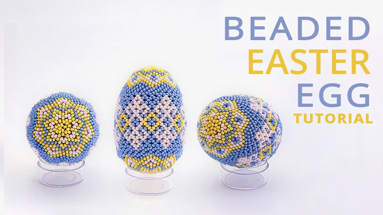 How to Make a Beaded Easter Egg | Bead Spider Live Jewelry Tutorial ...