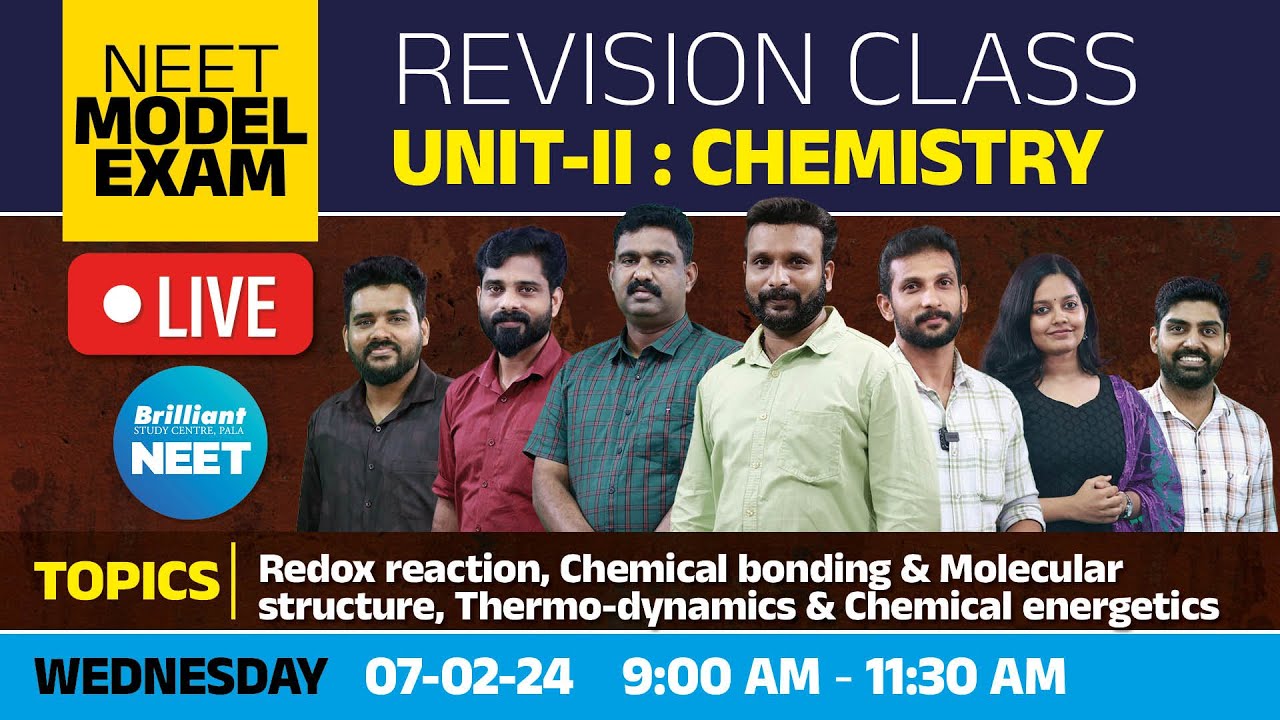 NEET Model Exam Revision Class | Unit - II : Chemistry | 7th Feb 2024 ...