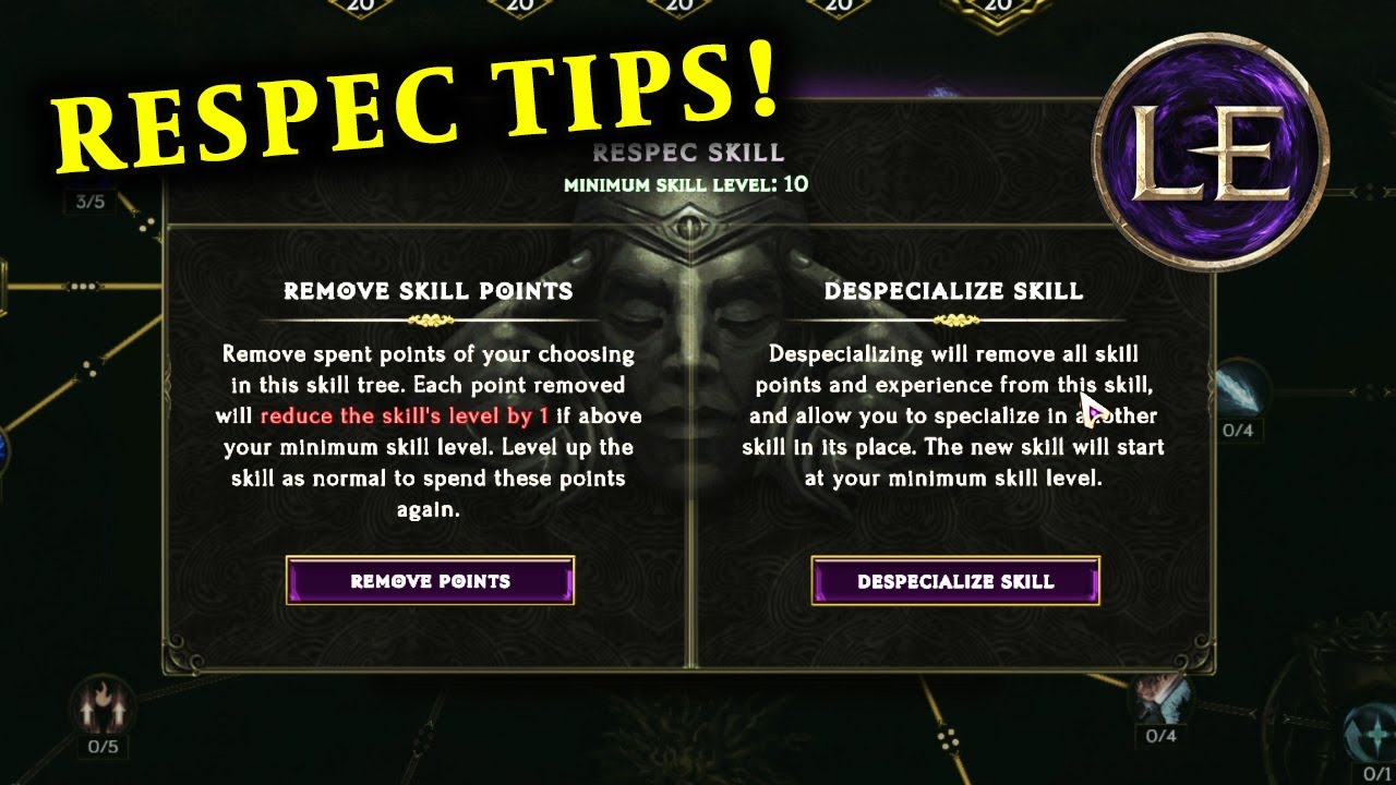 Last Epoch: How to change skill, RESPEC & get ALL points back? - YouTube