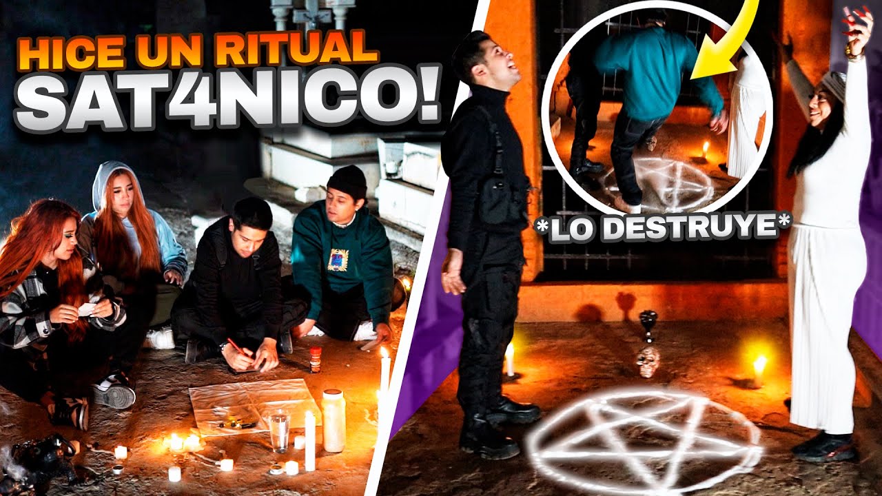 HICIMOS 3 RITUALES DE TERROR EN UN CEMENTERIO 😭 Y FUNCIONARON | ALEX ...