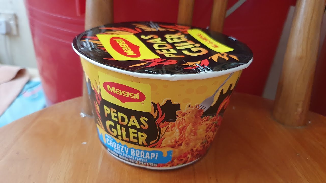 MI GORENG MAGGI PEDAS GILA PERISA CHEEZY BERAPI - PEDAS BERKEJU? - YouTube