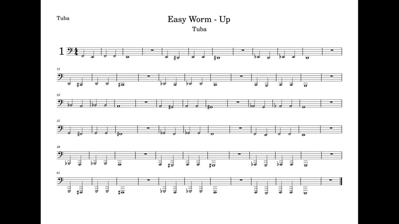 Easy Warm Up tuba - YouTube