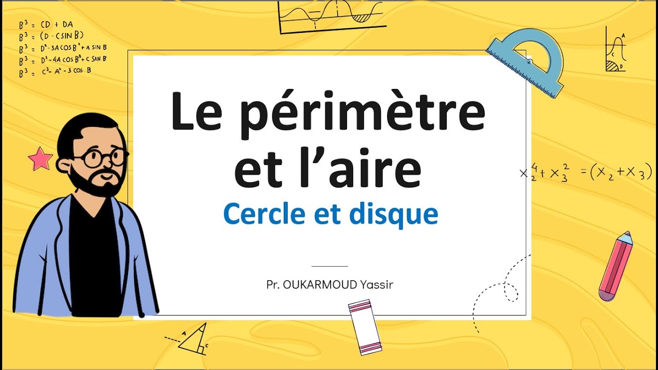Périmètre du cercle et l'aire du disque - CE5 - CM2 - YouTube
