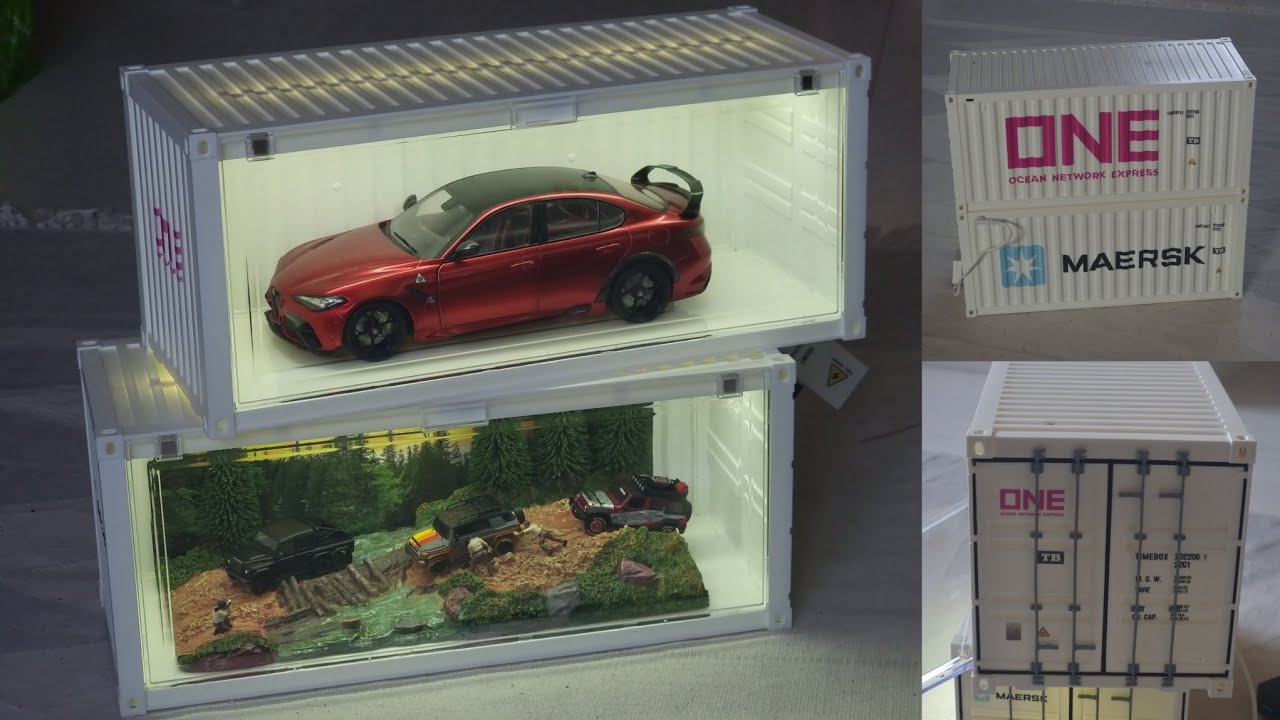 Moreart Display container Maersk and One unboxing Review! Perfect for ...