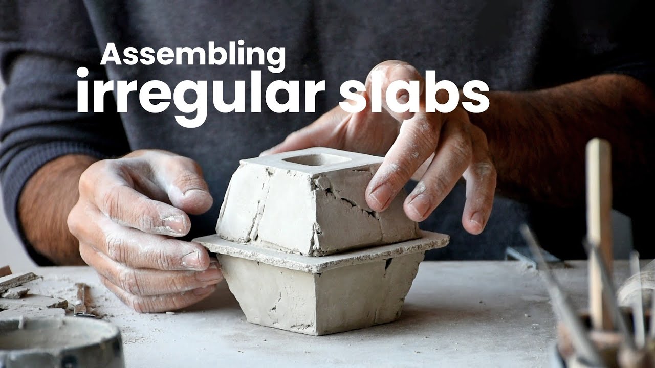 Step by step ceramic candle holder tutorial with slab method - YouTube