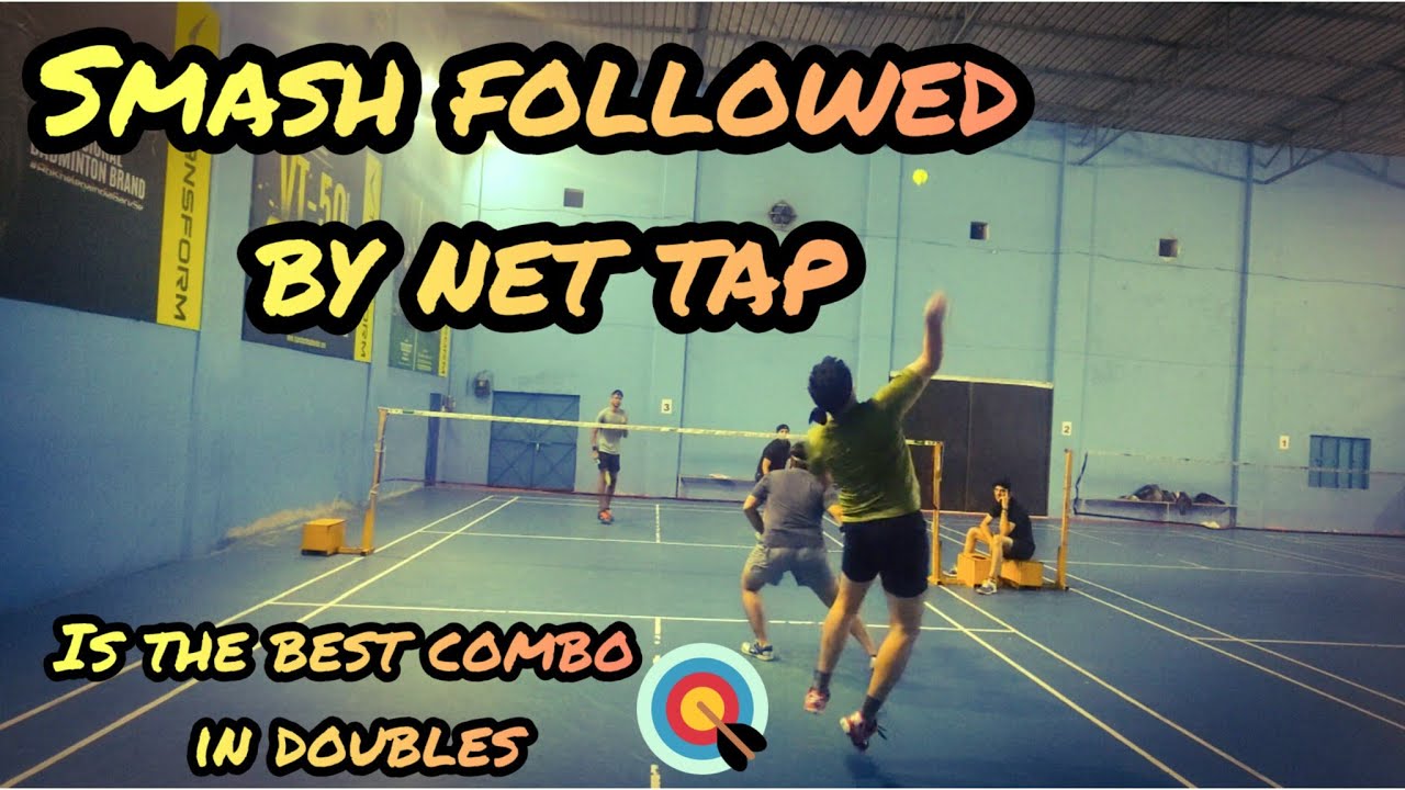 Smash followed by net tap is💥 is the best combo in badminton doubles| Doubles rally| Gaurav ...
