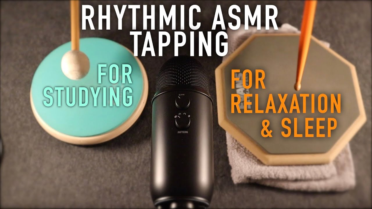 ASMR Rhythmic Tapping for Studying / Relaxation / Sleep (No Talking ...