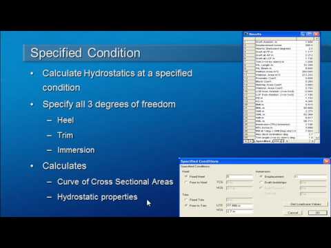 MAXSURF Stability - Concepts and Specified Condition - YouTube