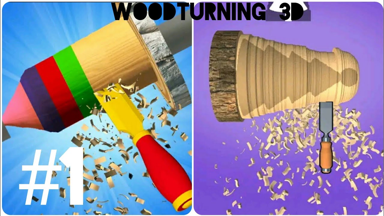 Woodturning 3D-Gameplay walkthrough Part-1 Android & ios - YouTube