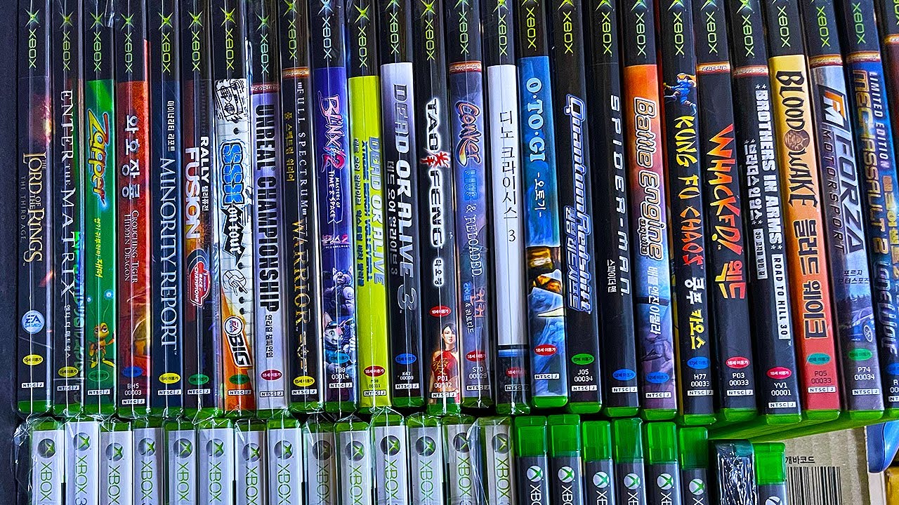 Huge collection of rare KOREAN games for XBOX - YouTube