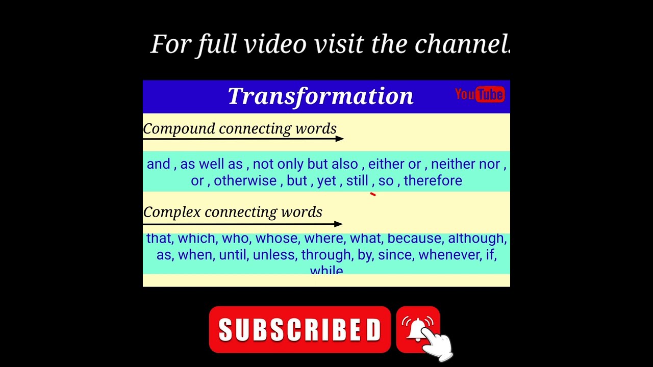 Compound Sentence Change Into Complex Sentence Transformation Compound Sentence Change Into Complex Sentence Transformation