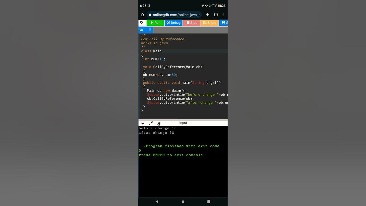 How Call By Reference Works In Java Coding Regex Java Javacoding Youtube