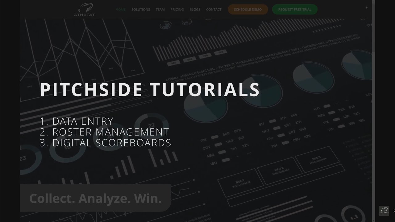 Pitchside Tutorials - How to enter data and manage your rosters - YouTube