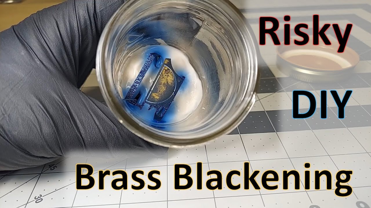 Risky DIY Photoetch Brass Blackening - YouTube