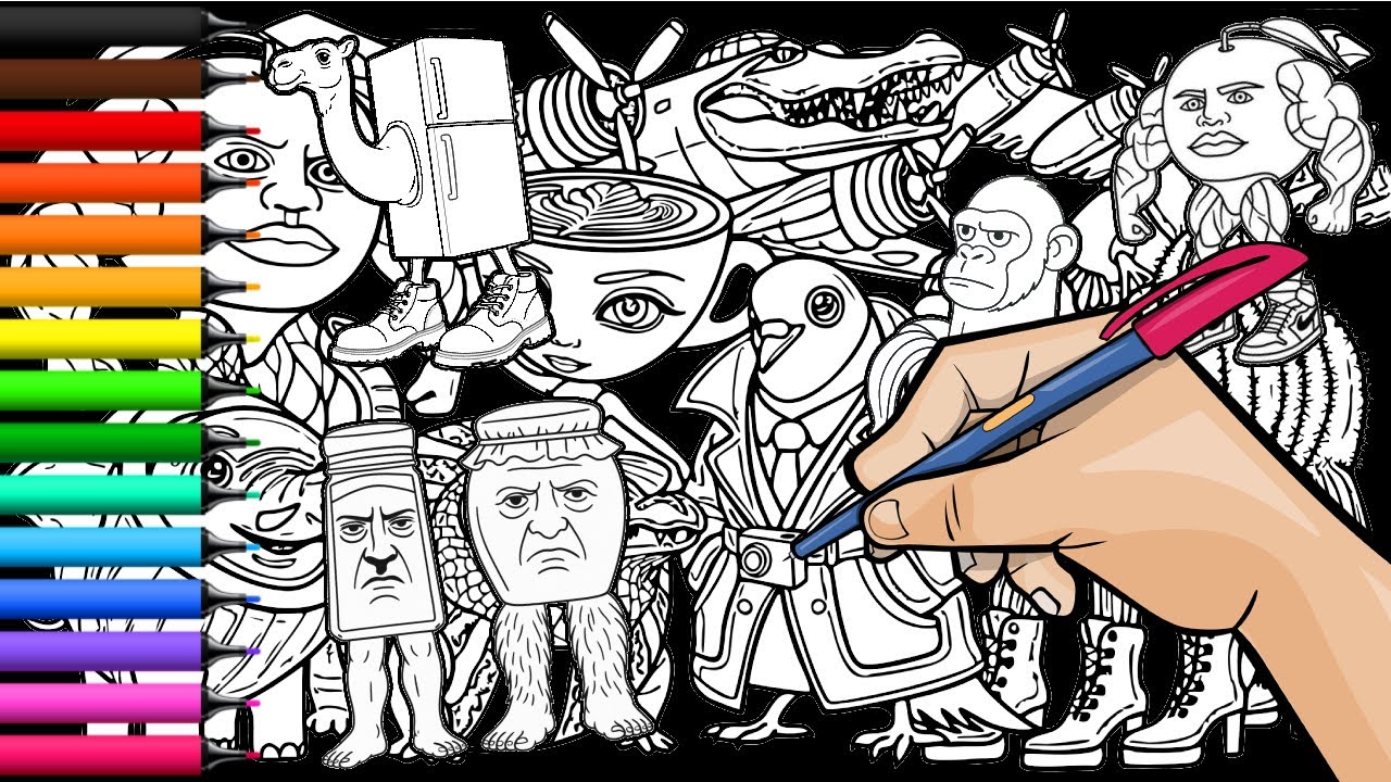 THE BEST ITALIAN BRAINROT Memes Coloring Pages for July | Official ...