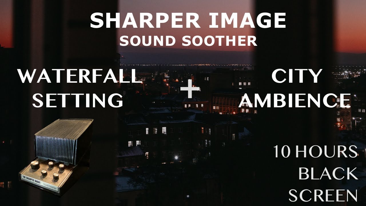 Vintage White Noise Machine & City Ambience - 10 Hours / Black Screen ...