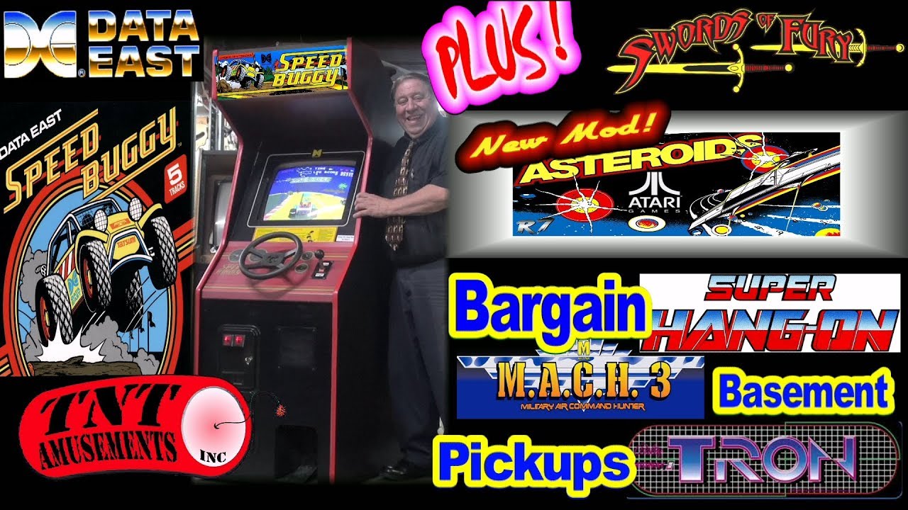 #1396 Data East SPEED BUGGY & Gottlieb MACH 3 Bargain Arcade Video ...
