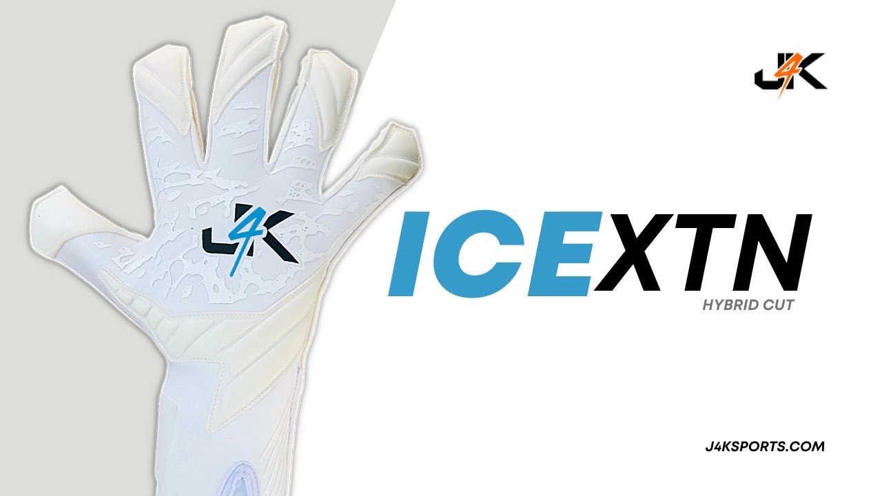 Goalkeeper Gloves J4K Ice XTN Hybrid Cut - YouTube