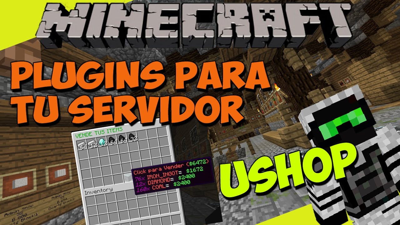 PLUGINS para tu SERVIDOR de Minecraft - USHOP (Vende tus Items de Forma ...