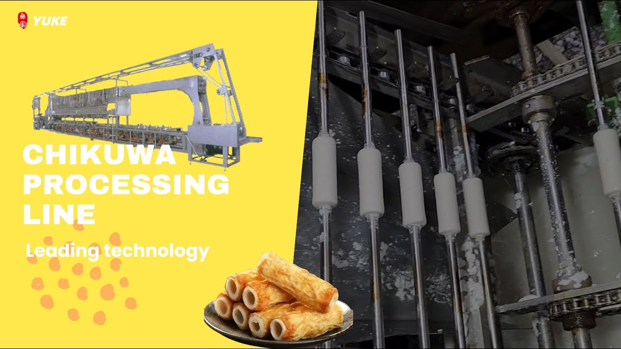 CHIKUWA Processing Line/Surimi Product processing equipment - YouTube