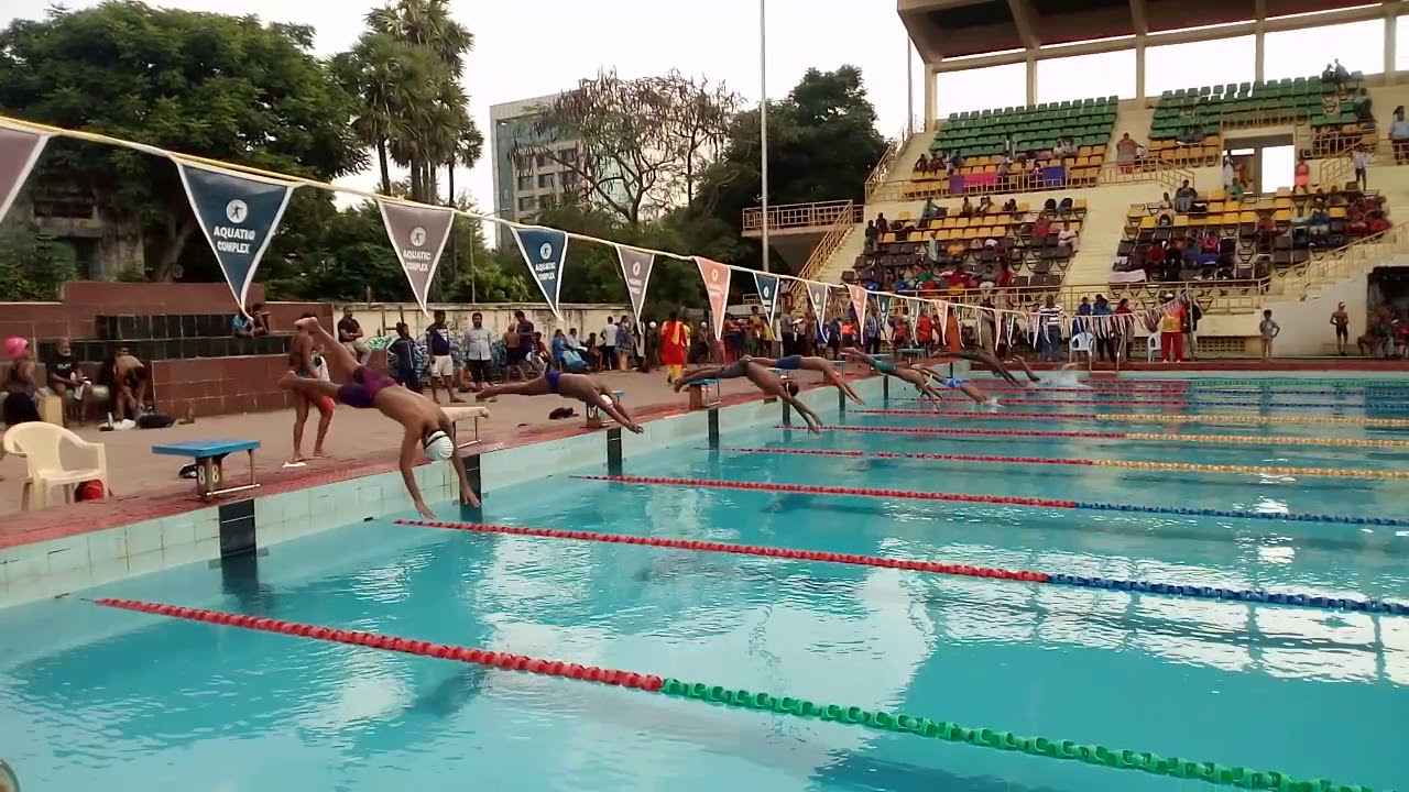 Swimming competition in velachary chennai - YouTube