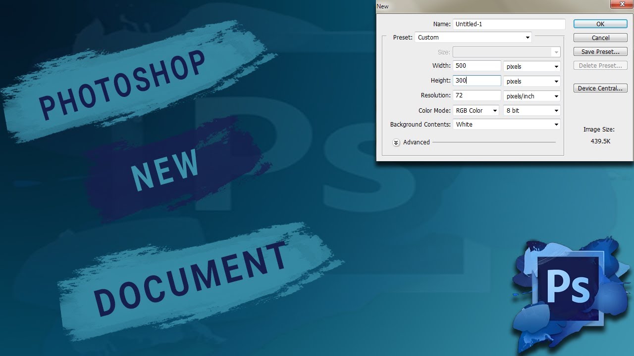 how to|| creat a new document|| in photoshop|| 2020|| (CS6 DESIGNER ...