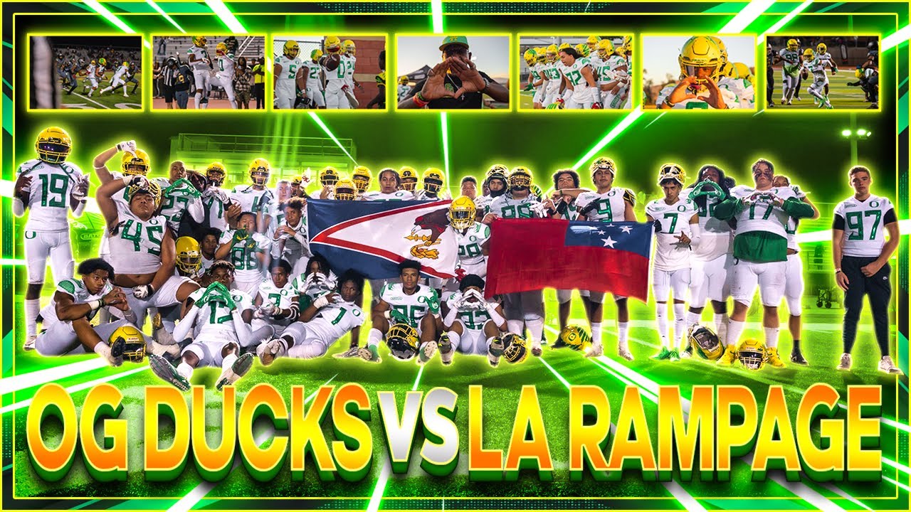 #2 vs #3 in the NATION 14U! - OG DUCKS vs LA RAMPAGE - YOUTH FOOTBALL ...