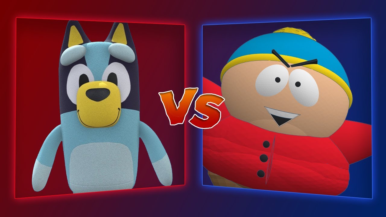 MUGEN Battle - Bluey vs Eric Cartman - YouTube