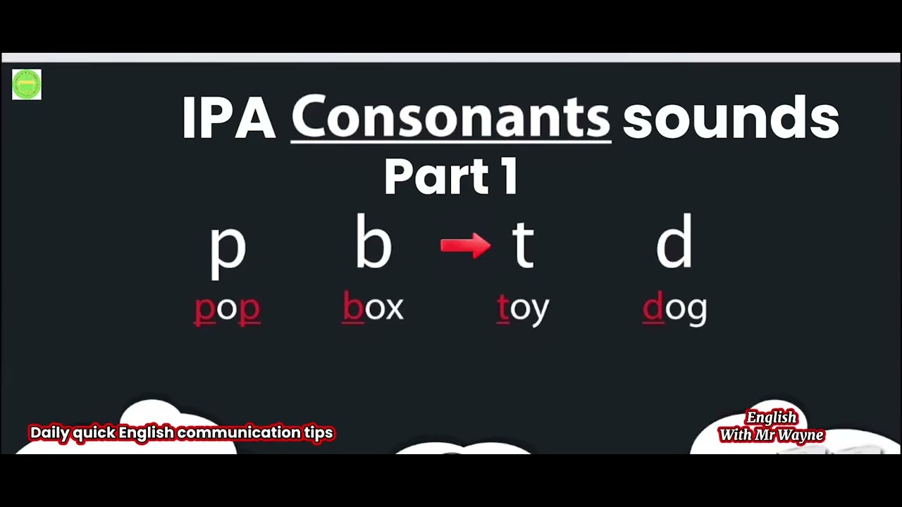 IPA consonant sounds part 1. 1 minute learning English daily #english # ...
