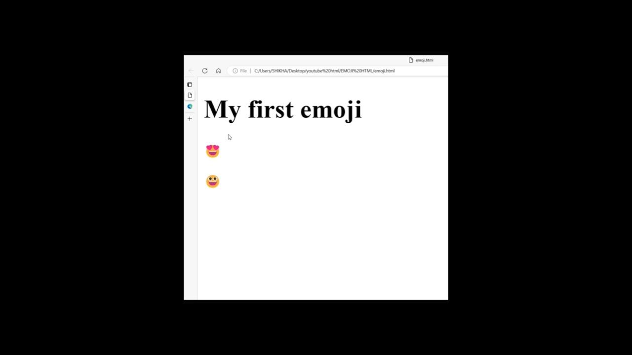 How To Use Emoji In Html Html Tutorial Part 18 Youtube Shortvideo Shorts Share Subscribe