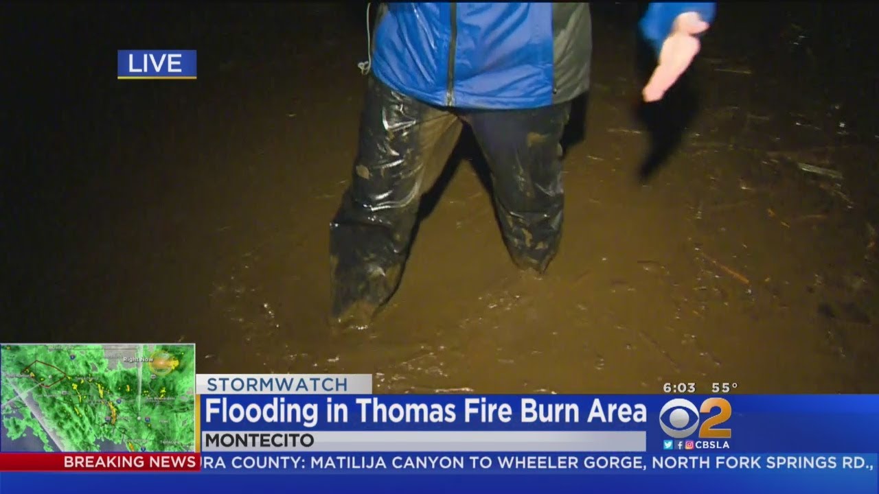 Flooding, Mud Flows Wreak Havoc In Montecito - YouTube