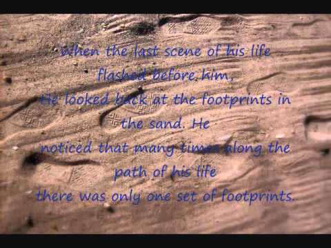 Footprints Prayer - YouTube