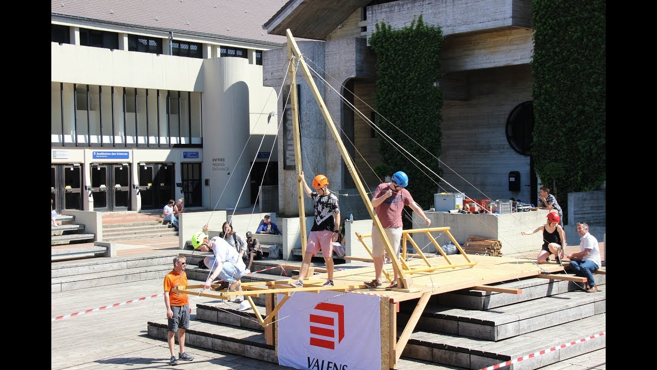 Timber structure design challenge 2018 - YouTube