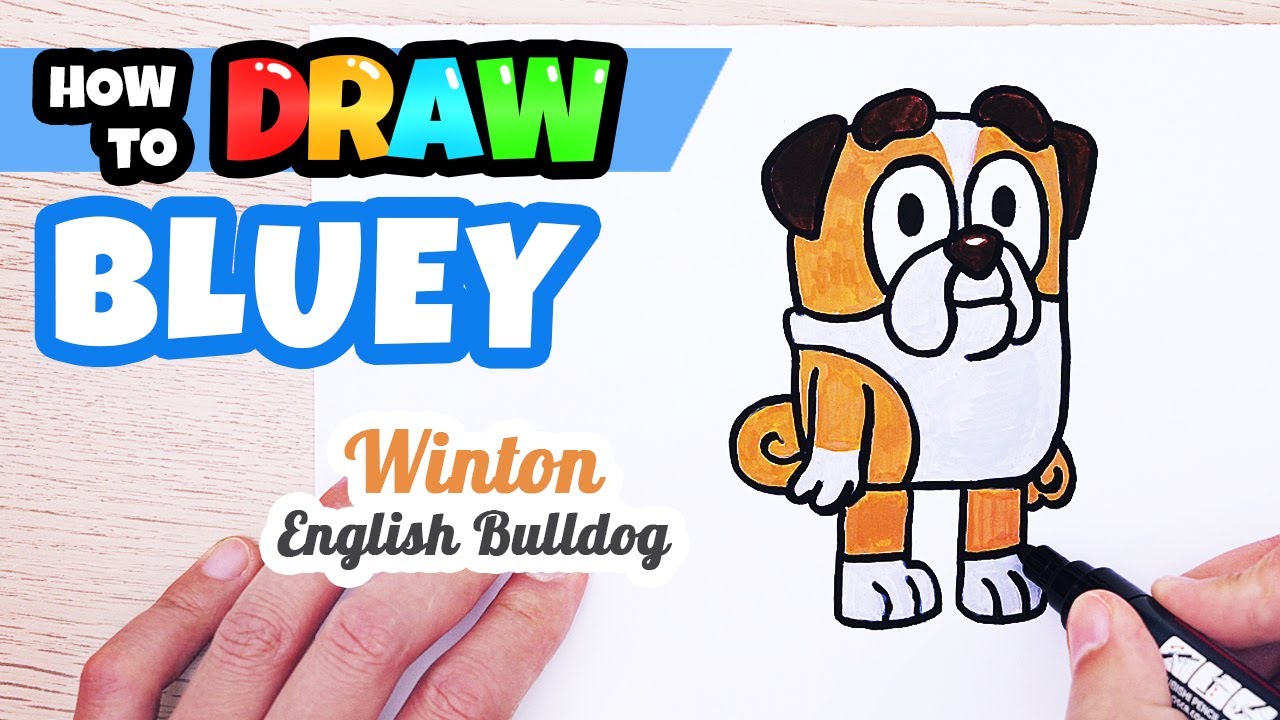 How to draw Bluey Family | Winton | Kids Drawing | Step by Step |Kids ...