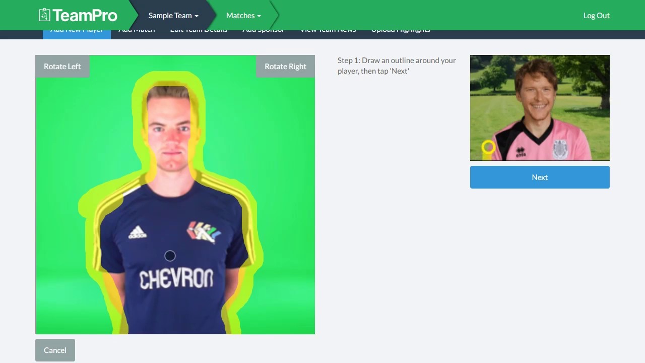 TeamPro - How to add a Player - YouTube