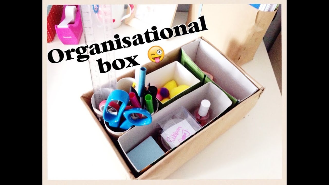 How to make an organizational box! - YouTube