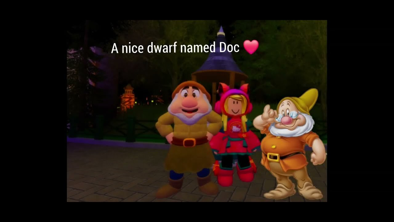 Meeting Doc dwarf at Disneyland Wales 💎 - YouTube