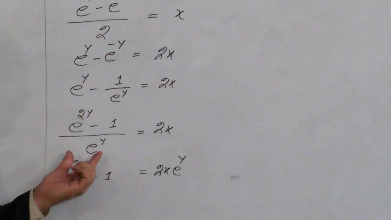 Relation between inverse hyperbolic and logarithmic function - YouTube
