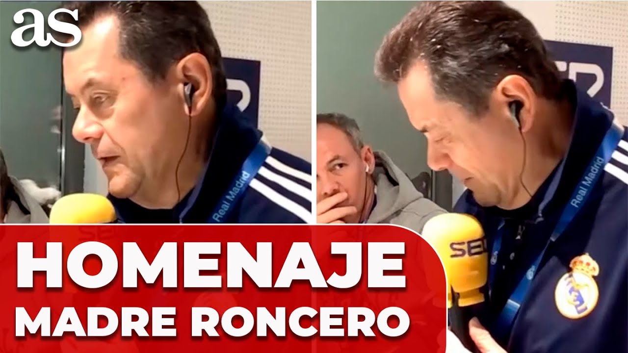 El momento más EMOTIVO de TOMÁS RONCERO: el HOMENAJE tras el ...