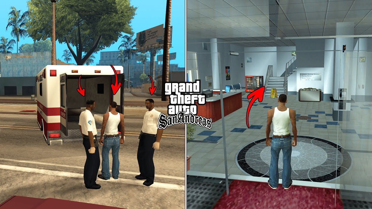 Real Hospital in GTA San Andreas (Secret Wasted Scene) - YouTube