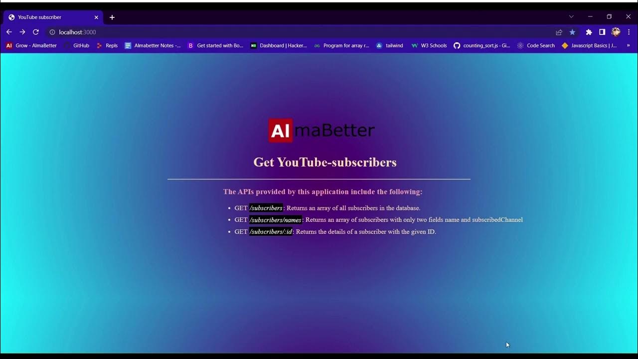Get YouTube Subscriber- Almabetter Capstone Project - YouTube