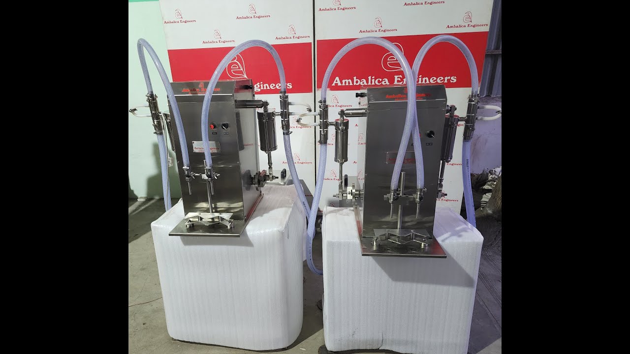 Semi Automatic Liquid Filling Machine - 500 ml Filling & 60 Liters Tank ...