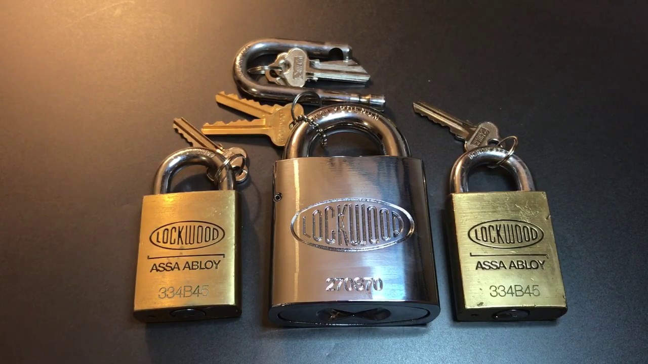[308] Two Lockwood 334B45 Padlocks Picked in a Row and Gutted - YouTube