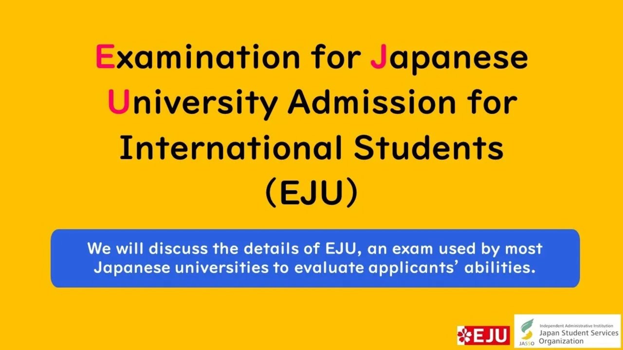 Examination for Japanese University Admission for International Students (EJU) - YouTube