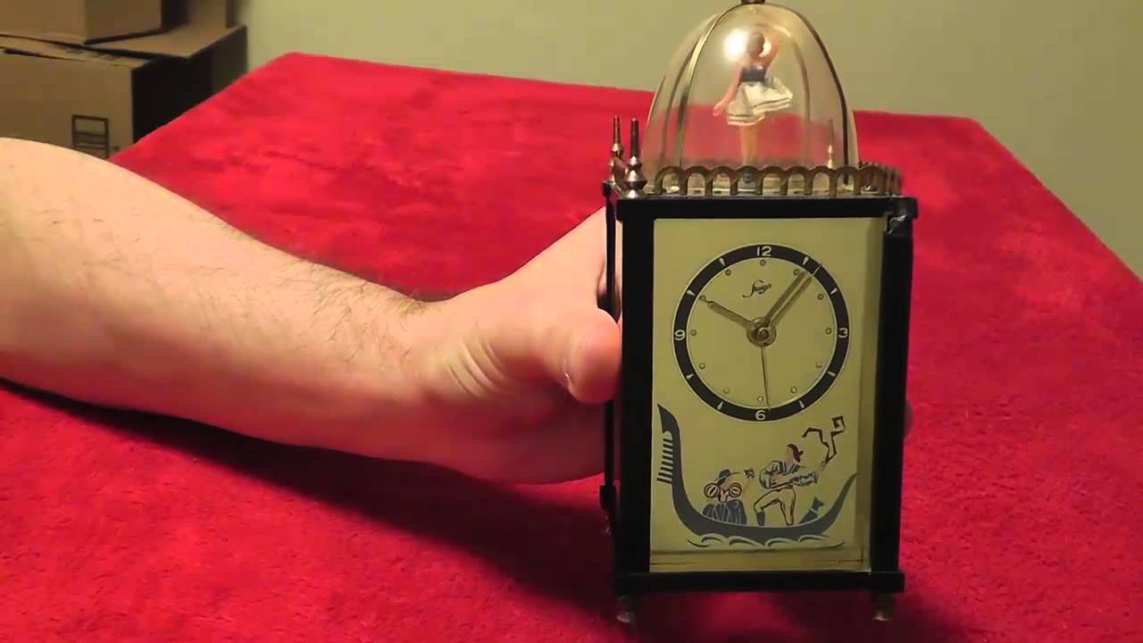 Rare German Staiger Musical Clock Tower Ballerina - YouTube