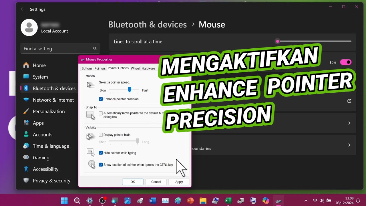 Tutorial Mengaktifkan "Enhance Pointer Precision" di Komputer Windows ...