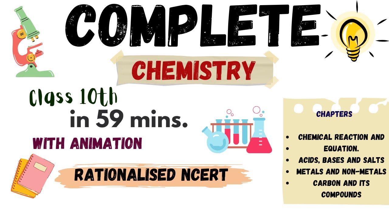 COMPLETE CHEMISTRY REVISION CLASS 10TH with animation in just 59 ...
